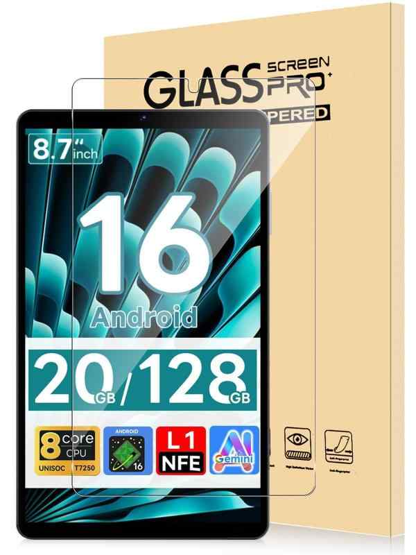 【1枚セット】SVITOO P08 用 フィルム 8.7インチ タブレット SVITOO P08 android16 保護フィルム 高感度タッチ 強化ガラス Lucktree 硬度9H 飛散防止 衝撃吸収 高透過率 指紋防止 撥水撥油 気泡...