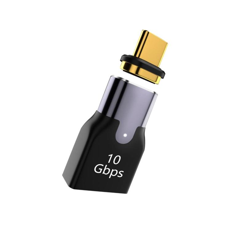 USB-C-Type A USB-Aマグネット変換アダプター USB3.1 GEN1 5Gbps セット【TYPE C マグネット変換による安全さ、便利さを体験】 TYPE C マグネット変換アダプターは、強力なマグネットによって本体と接続...