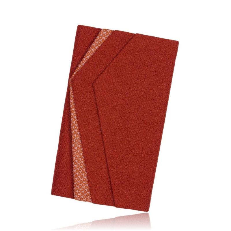 [和遊楽] ふくさ 袱紗 エンジ 慶事用 女性 結婚式 金封ふくさ 日本製サイズ：20cm×12cm×0.6cm　(標準的なご祝儀袋に対応)素材：ポリエステルご使用シーン：結婚式、披露宴、お祝い事（出産、入学、長寿祝いなど）、フォーマルな贈...