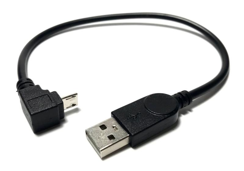 Access < 25cm >スマホ充電Micro-USBケーブル L型上向き マイクロUSB (オス) - USB-A (オス) 24AWG 充電/データ転送ケーブル EM49-U幅広いMicro USBデバイスに対応可能なア...