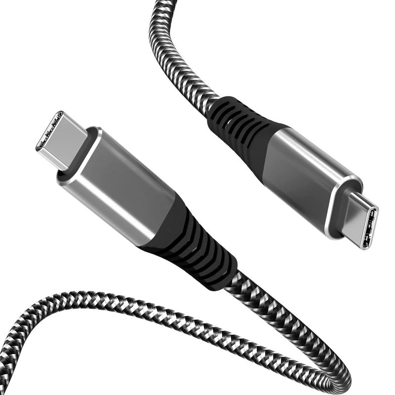 JointApex USB3.2 Type Cケーブル [データ転送速度10Gbps/充電100W/ 映像解像度4K対応] [長さ1m] 多機能ケーブル, プレミアムコットン編組, 超高速信号伝送, メディアディスプレイ用4K解像度USBタ...