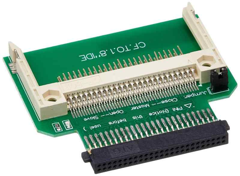 変換名人 CFカード → 東芝1.8"IDE変換アダプタ CFIDE-18IB端子 : 東芝1.8インチHDD用IDE