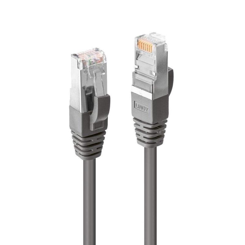 LINDY クロム仕様 Cat6 SFTP パッチ PiMF ネットワークケーブルCROMO Cat.6 S/FTP Snaglessネットワークケーブル、グレー RJ45コネクター付ツイストペアパッチケーブル Cat.6 S/FTP PI...