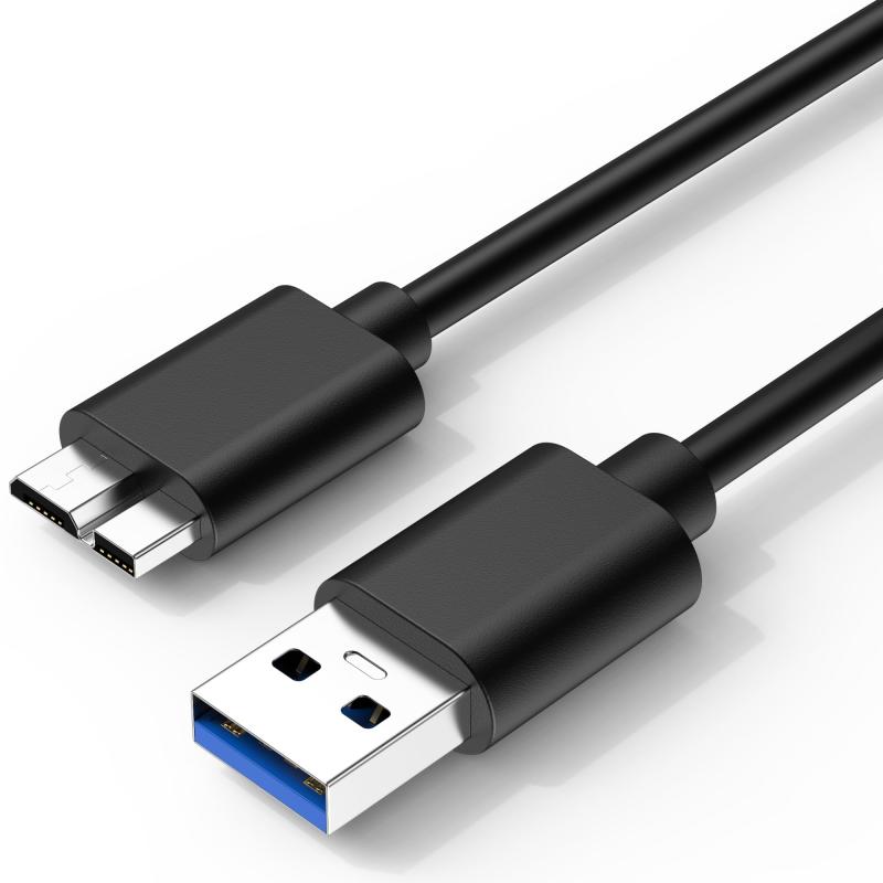 USB 3.0 to Micro B、50 cm大型高速ハードディスクケーブル、USB 3.0 AからMicro Bまでヒッチ、ウエスタンデータ、東芝、シーメンス、サムスンGalaxy S 5、Note 3に対応 [並行輸入品]【USB A...