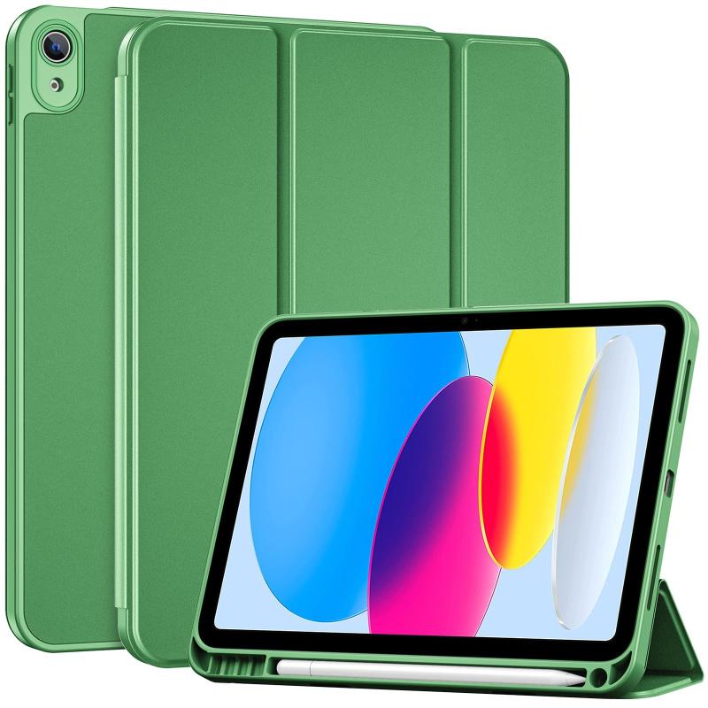 ProCase iPad 11世代/10世代 iPad（A16）11インチ 2025/10.9インチ 2022 弾性のあるTPUバック 耐衝撃 三つ折り スタンド スマートカバー対応端末：iPad 11世代 (A16)11インチ2025 /...