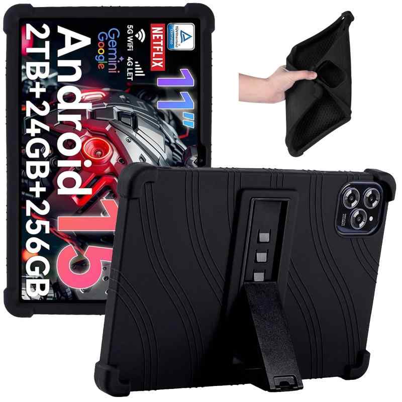 【Tabwee W90専用 他機種非対応】For Tabwee W90 ケース ZenRich tabweeW90 11インチ タブレット 保護ケース スタンド機能付き 調節可能 シリコーン耐衝撃保護 落下防止 キズ防止 脱着簡単