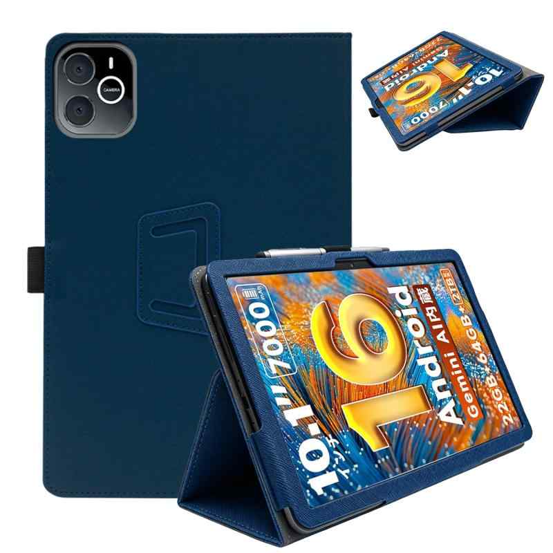 タブレット保護ケースFor TechZen HT10/HT20/Wpawa ‎HT10/HT10-A兼容ケース カバーHYFAFA 10インチ 高級PUレザー 柔らかい手触り 軽量薄型 耐衝撃 擦り傷防止 耐汚れ 長持ち スタンド機能付き ...