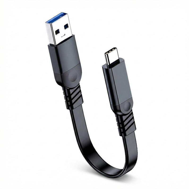Popolier USB Type C ケーブル USB3.1 Gen2 10Gbpsデータ転送 PD60W 急速充電 平型デザイン 高耐久TPE スマートフォン タブレット ゲーム機 対応🔋 ​高速充電と広範な互換性 ​:...