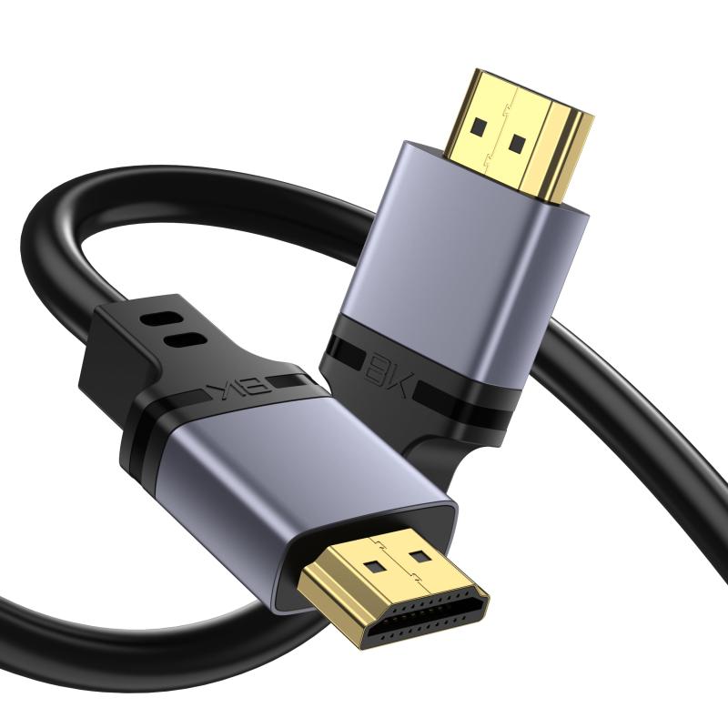 hdmi ケーブル 8K 60Hz 1m パソコン/テレビ/ゲーム機などに 対応 など適用 hdmiケーブル黒高解像度・高リフレッシュレート対応：本 HDMI ケーブルは 8K 解像度と 60Hz リフレッシュレートを同時にサポートし、超高...