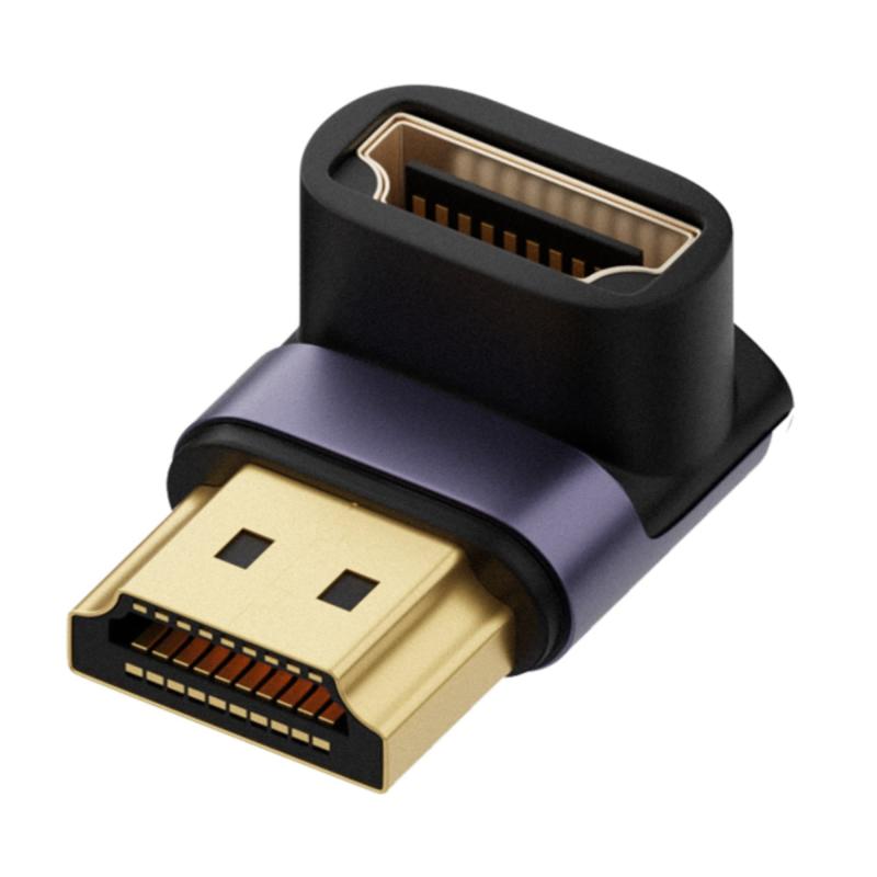fine-R 8K HDMI 2.1 変換アダプター L字型 ストレート 48Gbps 延長 コネクタ 90度 方向変換 8K 60Hz 4K 120Hz HDR PS5 Switch Xbox テレビ カーナビ 互換 日本検品済8K HD...