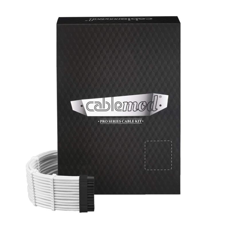 CableMod C-Series Pro ModFlex Sleeved Cable Kit for Corsair Type 4 RM Black Label/RMi/RMx (White)太いワイヤーを採用し、より豊かな表情を実現クロ...