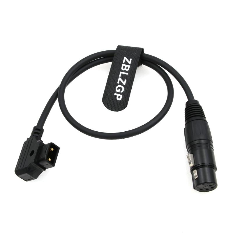 ZBLZGP D-tap オス-XLR 4ピンメス電源ケーブル Blackmagic URSA Mini Pro 4.6Kカメラ LVM-170A Tvlogic Monitor Roland EDIROL R88用プラグA:Dタップオスコ...