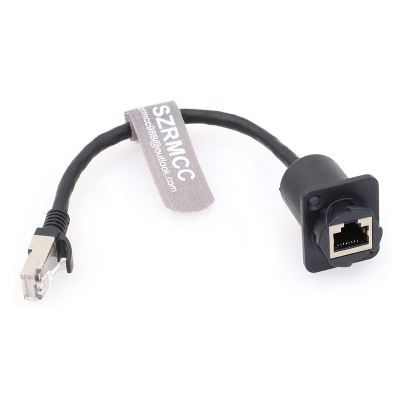 SZRMCC 防水RJ45オス-メスコネクタパネルマウントLANイーサネット延長ケーブルこれは、防水RJ45オス-メスコネクタパネルマウントLANイーサネット延長ケーブルです。UTP、FTP、およびSTP Cat 6イーサネットケーブルの接...