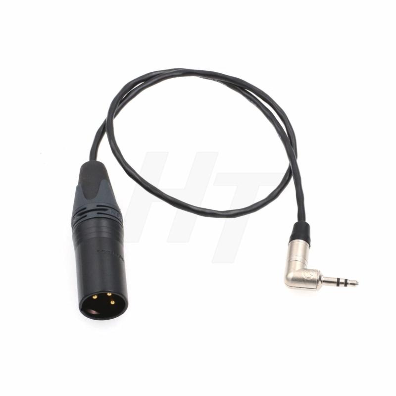 HangTon TimeCode ケーブル Tentacle Sync to Sony FS7 / Canon C100 カメラ用 3.5mmからXLR 3ピン オス 16インチTentacle Sync boxからCanon C100、S...