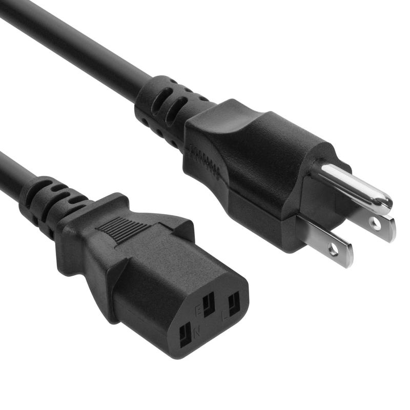 Sentey e156136 iec320c13にNEMA 5-15P用（UL）3x18 AWG 60C 300Vユニバーサル電源コード、ブラック（1.5メートル）pwc75a150us ブラック記載されている認定ケーブルULモニター、コン...