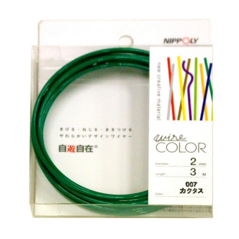 NIPPOLY 自遊自在 wire COLOR 2.0φ×3m巻 カクタス感性をカタチにするデザインカラーワイヤー豊富なカラーバリエーションと5種類の太さから選べる内容物:[線径] 2.0mm x [長さ] 3m が1巻。簡単に手で曲げたり...