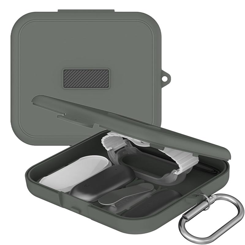 GYOKUYU PLAUD NotePin AI専用/Plaud NotePin S用収納カバー 保護アクセサリー カラビナ付き ケース PLAUD NotePin AI 整理収納 紛失防止 PC素材 持ち運びに便利 シンプルデザイン 保護...