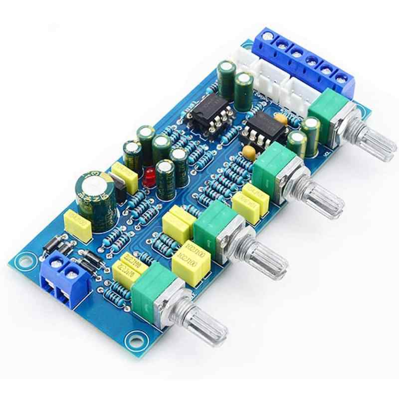 Hailege NE5532 OP-AMP HIFIプリアンププリアンプバストレブルバランスボリュームトーンコントロールボード音源の高音と中音を調整できますNE5532 OP-AMPHIFIプリアンププリアンプ供給電圧：DC12V-25V ...