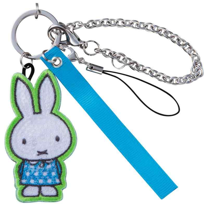 ミノダ polka dot miffy チャーム・ストラップ BLUE D02C8937本体サイズ :チェーン:170mm/ミッフィー:W35mm×H65mm対象性別 :男女共用(C)Mercis bv