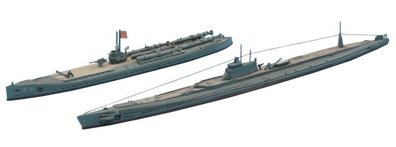 ハセガワ 1/700 ウォーターラインシリーズ 日本海軍 潜水艦 伊-370/伊-68 プラモデル 432組み立て、塗装が必要なプラモデル。別途、工具、塗料等が必要。