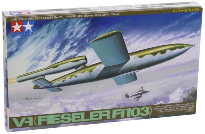 タミヤ(TAMIYA) 1/48 傑作機シリーズ No.52 ドイツ空軍 V-1 フィーゼラFi103 プラモデル 61052組み立て、塗装が必要なプラモデル。別途、工具、塗料等が必要。