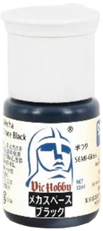 VICホビー(Vic Hobby) メカスペースブラック 12ml 模型用塗料 VICSA018容量：12mlセルフレベリング性質により、筆ムラになりにくい塗料塗料はごく弱いつや有り筆や道具、エアブラシの洗浄は水道水で可能エアブラシ使用の際...