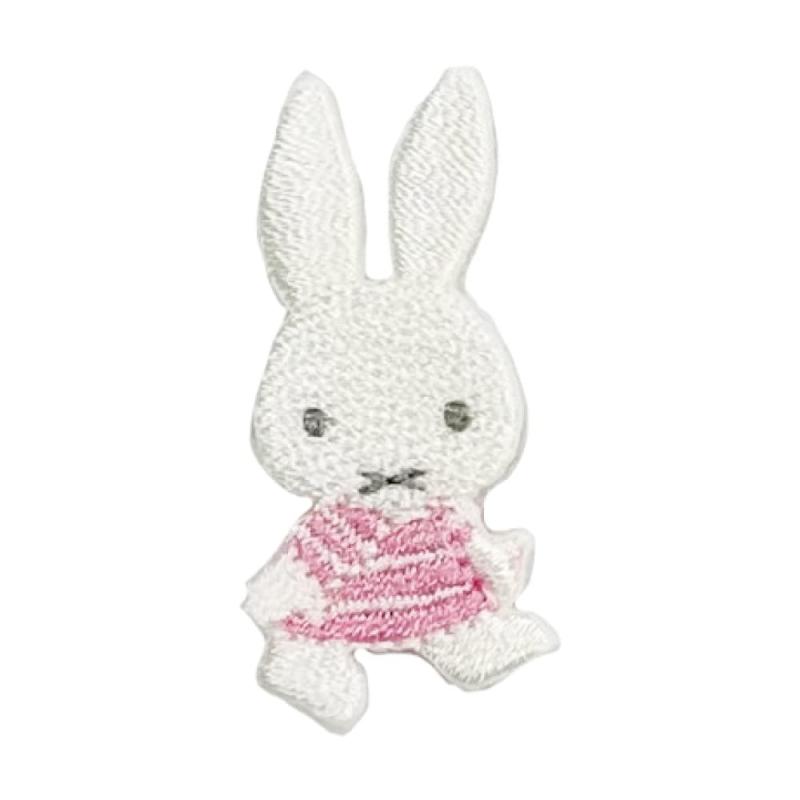 ミノダ ●miffy ミニワッペン パステル しましま D02Y2475ミッフィーのパステルカラーのミニワッペン。この商品はアイロン接着のほか、シールとしてもお使いいただけます。本体サイズ：約W 17mm×H 34mm