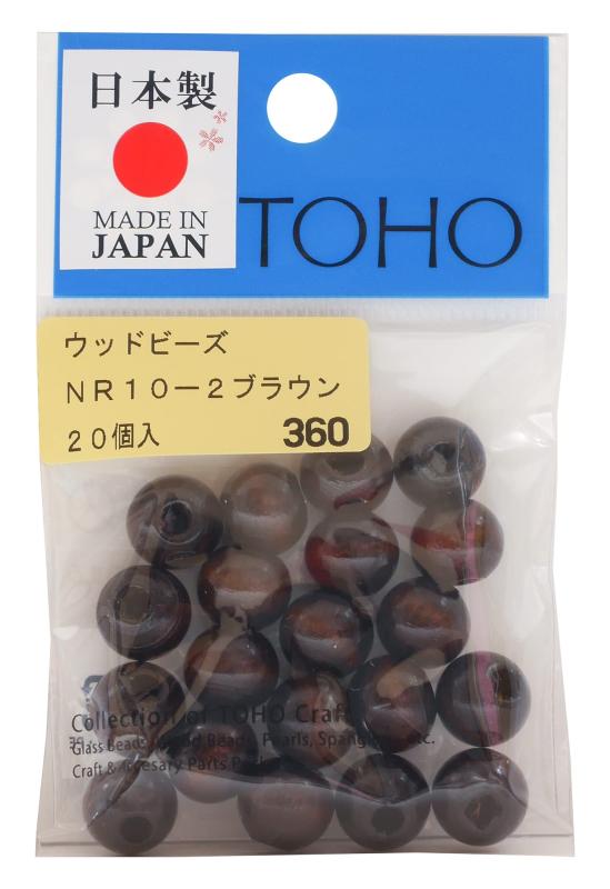 TOHO ウッドビーズ 10mm