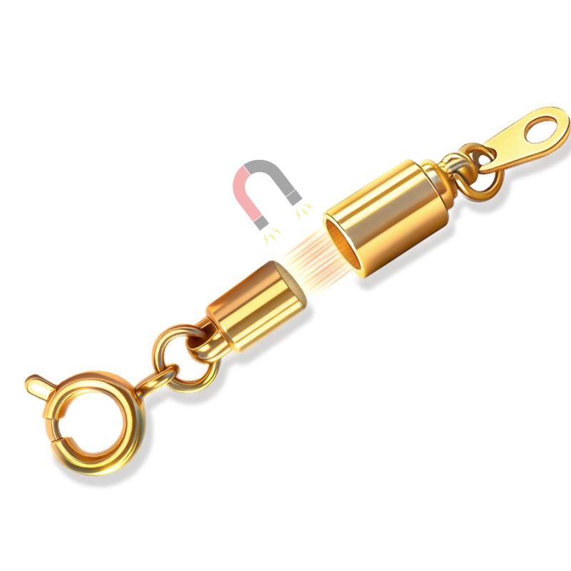 ネックレス 留め具【小さい·3mm/4mm· シルバー/ゴールド】ネックレス 留め具 【小さい·3mm/4mm· シルバー/ゴールド】 マグネット 簡単着脱 高齢者 オフィス向け