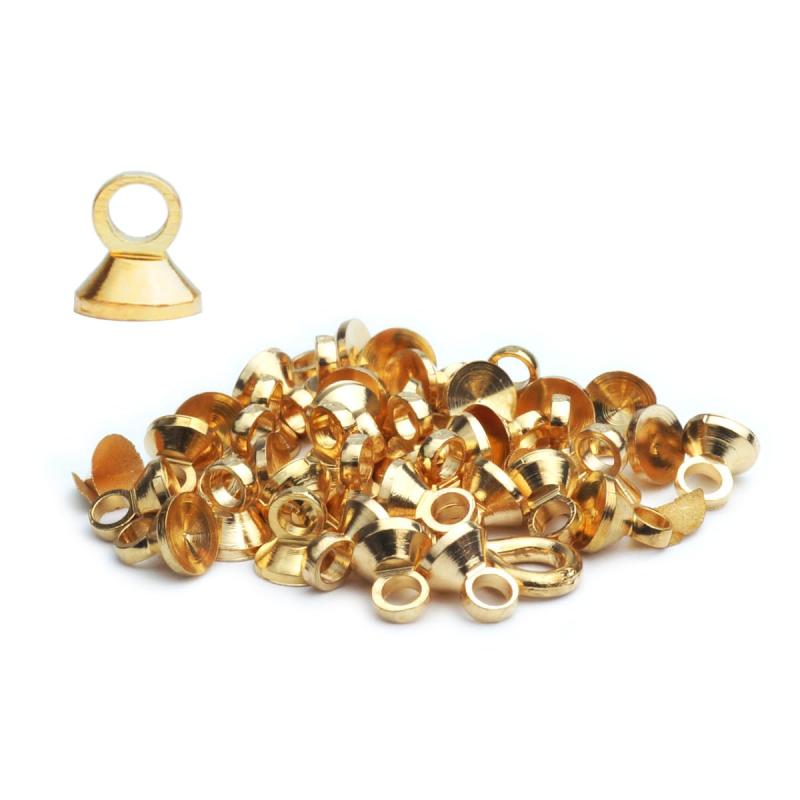 prendre ヒートンキャップ ピンなし ネジなし レジン 金具 パーツ アクセサリー 手芸 ハンドメイド イヤリング ピアス ストラップ キーホルダー クラフト 貼り付け用 PR-HCAP針なしで便利なヒートンキャップ穴のないビーズや穴...