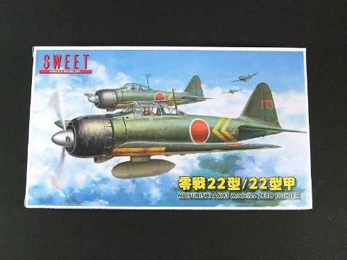 スイート 1/144 零戦22型/22型甲 プラモデルキット 2機入り 14122組み立て、塗装が必要なプラモデル。別途、工具、塗料等が必要。