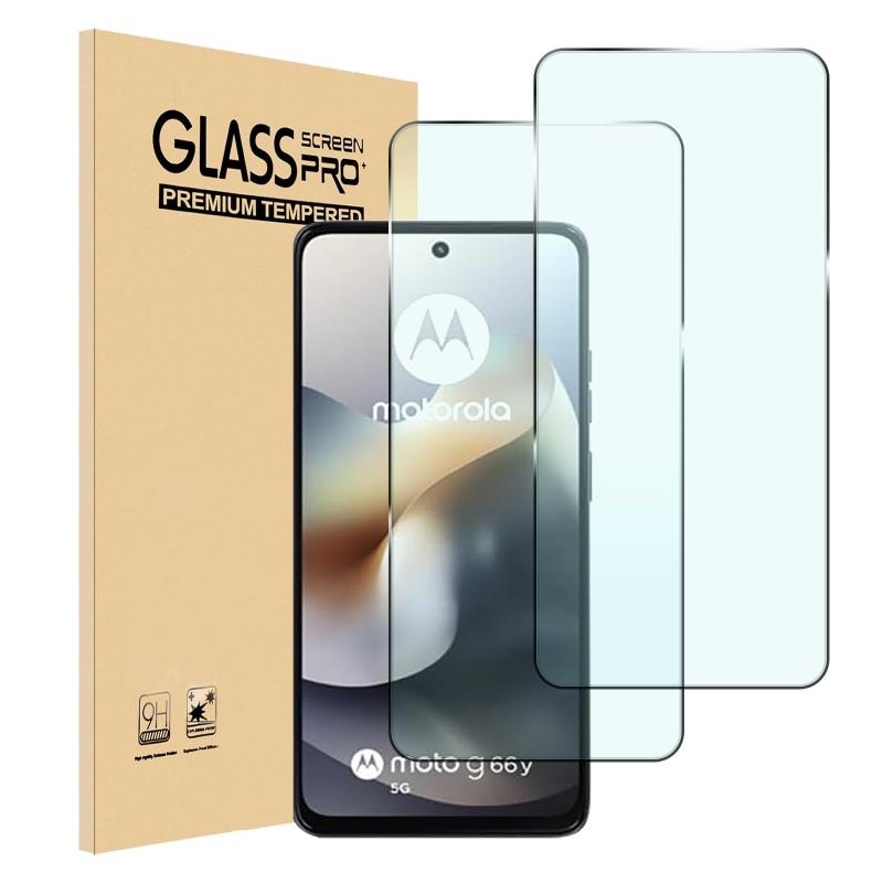 ShellChic For moto g66y/66jガラスフィルム画面保護スマホ液晶フィルム9H硬度高透過クリア視野保護フィルム全画面密着透明シートMotorola Moto g66y/g66j 専用強化ガラスフィルムを精密成型、スマホ画...