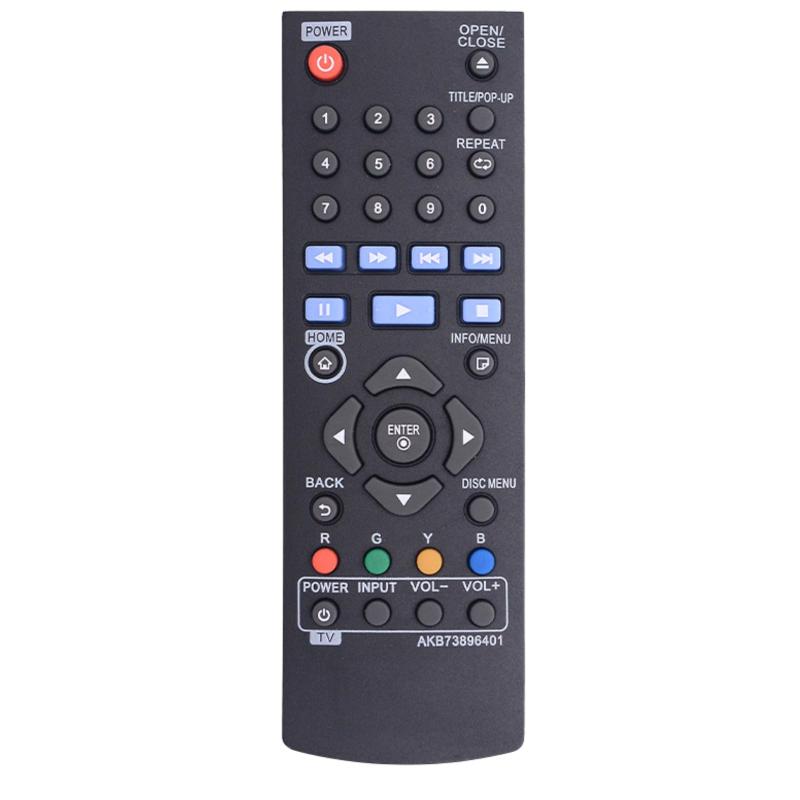 LG ブルーレイ/DVDプレーヤー用 交換リモコン AKB73896401 互換リモコン 設定不要 電池を入れるだけですぐ使える 対応機種：BP250 BP255 BP340 BP350 BPM25 BPM34 BPM35 UP870 UP...