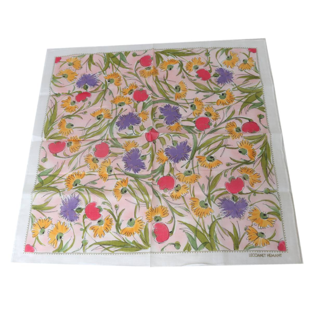 【ブランド名】LECOANET HEMANT【商品名】花柄 ハンカチ【カラー】マルチカラー【素材】綿【サイズ】45×45(cm)※サイズはアナログメジャー(1mm目盛)実寸目視確認のため、多少の誤差はご容赦くださいませ。【詳細情報】保管に伴...