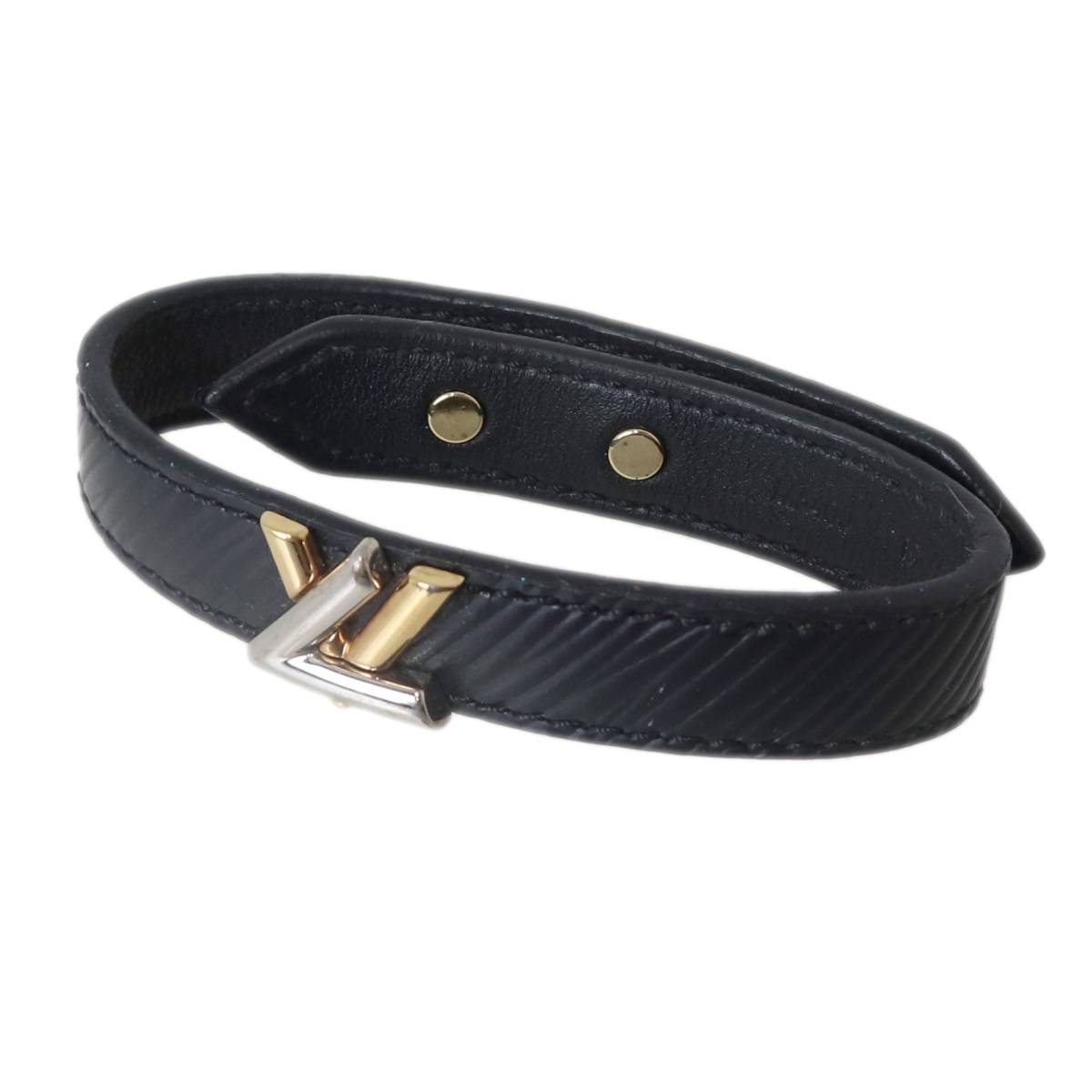 【ブランド名】LOUIS VUITTON/ルイヴィトン【商品名】ブラスレトゥイスト【カラー】ブラック×コンビ【型番】M6400【製造番号】BC0118【サイズ】全長(金具含む)：約17cm幅：1.2cm※サイズはアナログメジャー(1mm目盛...