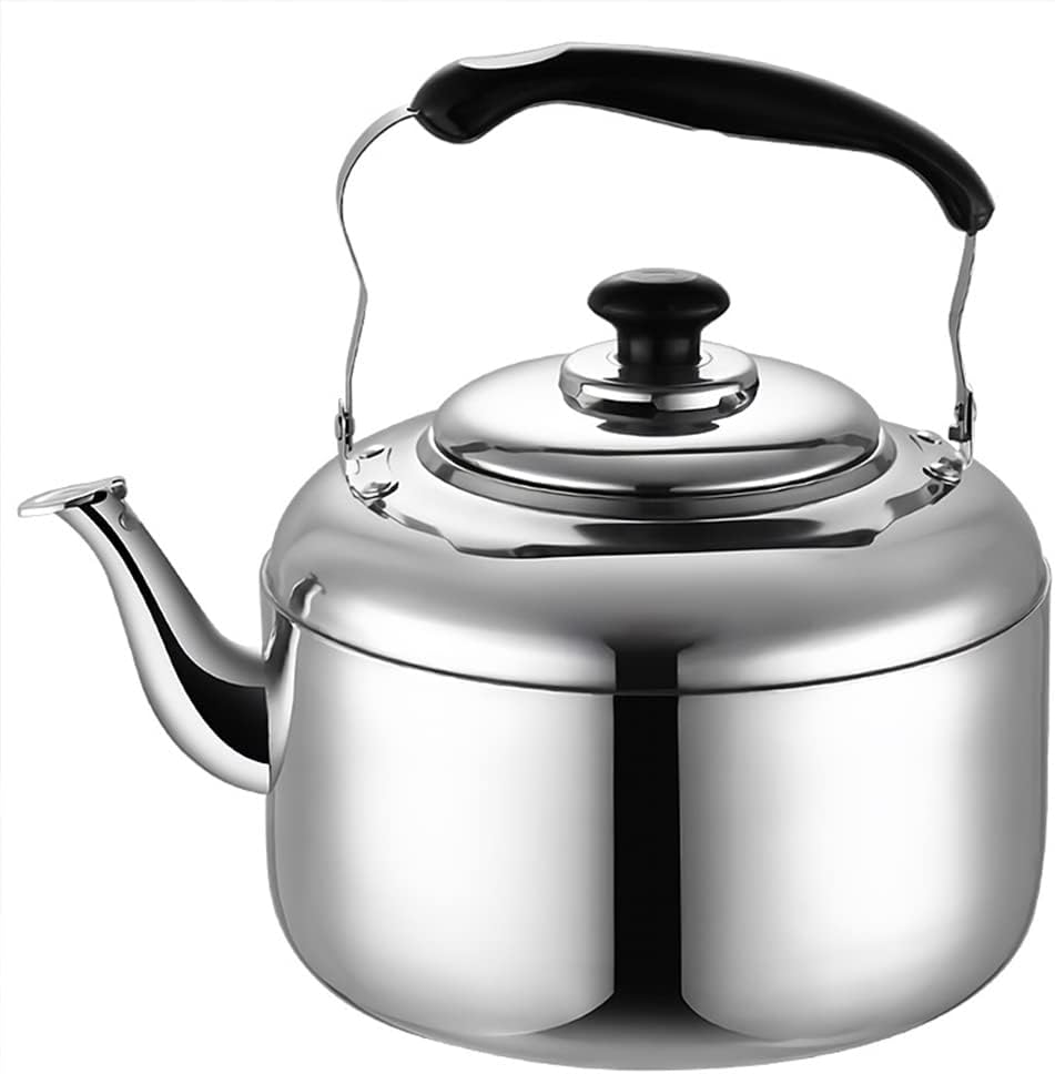 【大音量ホイッスル】水が沸騰すると、笛吹きケトルが自動的に笛を鳴らし、独特で大きな笛を聞くことができます。仕事、家事、映画やゲームなどに集中する時、お湯が沸くと大きい音で知らせてくれます。効率アップで時間節約できます。【高品質の素材】このテ...