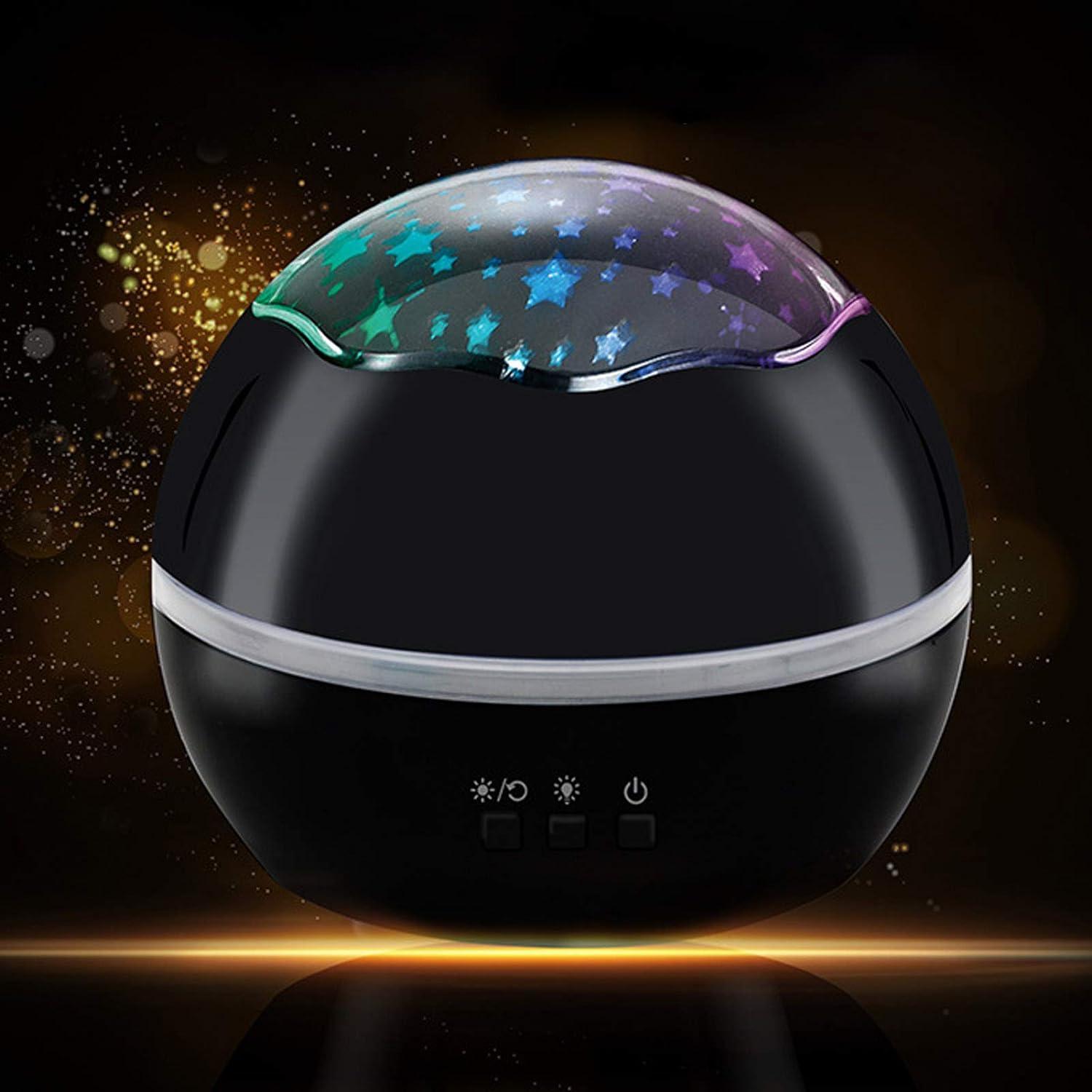 ??[お部屋に星空]自宅に居ながら手軽に星空を楽しめる「家庭用プラネタリウム」です。最新の投影ランプは浮動する波紋と満点のスターを組み合わせるて多色投影を実現できます。美しい波と天井と壁の星空は、仕事で忙しい一日を過ごした後、心地よい音楽の...