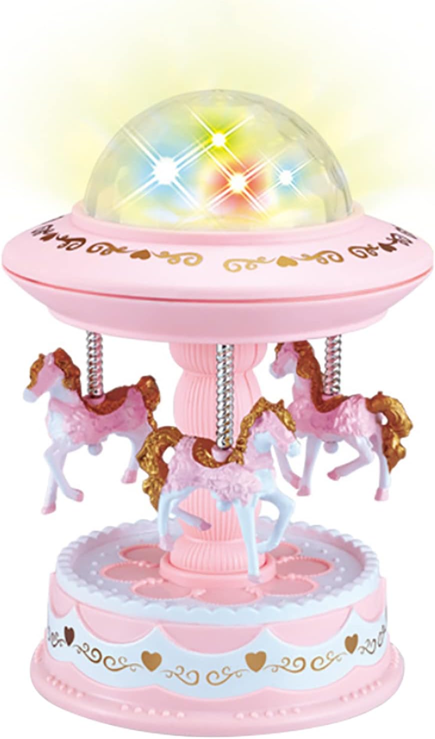 【LEDライト付き】：LEDプロジェクションライトデザインのかわいいオルゴールは、夢のようなロマンチックな雰囲気を作り出すことができます。【優質のムーブメント】：誕生日プレゼント・人気オルゴールのムーブメントがしっかりと固定され、音質はサク...