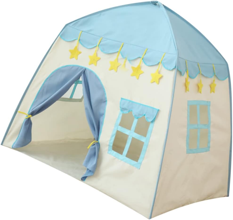 女の子の屋内城素材:通気性のある素材、色あせや縮みが容易ではなく、耐摩耗性があり、使用できます。女の子用のプレイテント赤ちゃんが寝たり、子供たちが中で遊んだり座ったりするのに十分な子供用の屋内プレイハウス。テント-:友人や家族のためのテント...