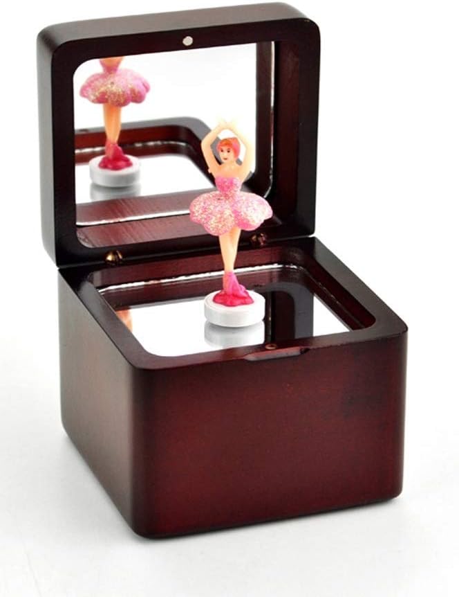 【サイズ】本体サイズ：8.1cm×8.1cm×8.2cm【バレリーナ】オルゴールの曲に合わせてバレリーナがくるくる踊る懐かしい昔ながらのバレリーナオルゴールです。蓋裏には鏡が付いており、オルゴールの音色オシャレを楽しみましょう♪※バレリーナ...