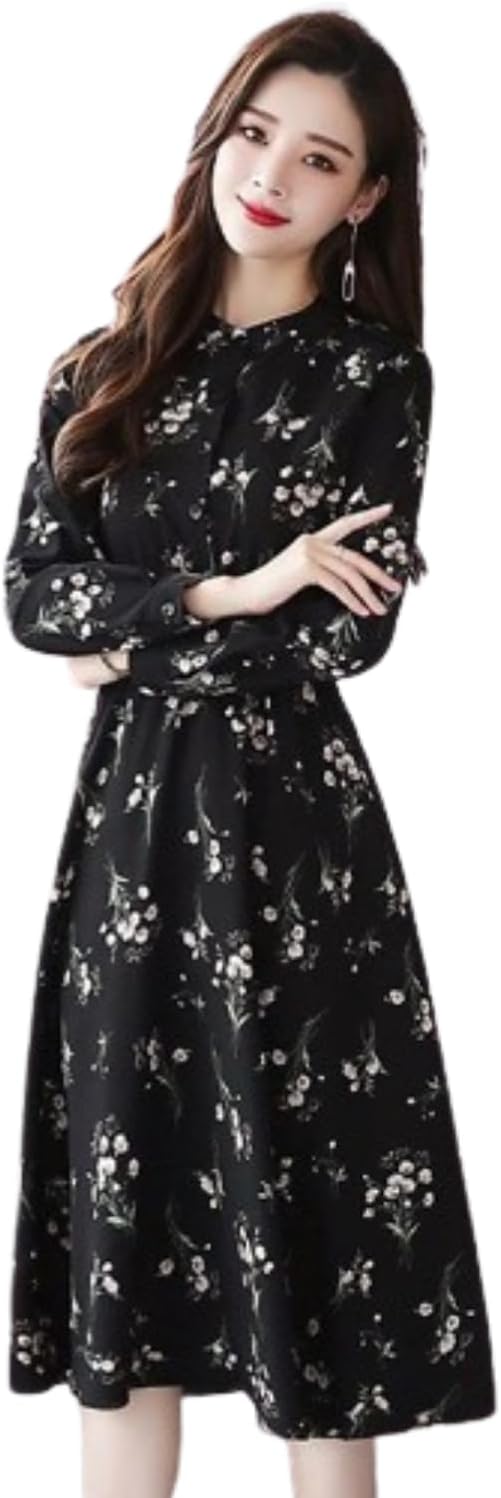 選択できるサイズ: M L XL洗練されたエレガントな雰囲気 カジュアルファッションだけじゃなく、大人セットアップやフォーマルな場面で活躍する、洗練されたエレガントな雰囲気のアイテムです。ミモレ丈のフェミニンな花柄ワンピース ミモレ丈のフェ...