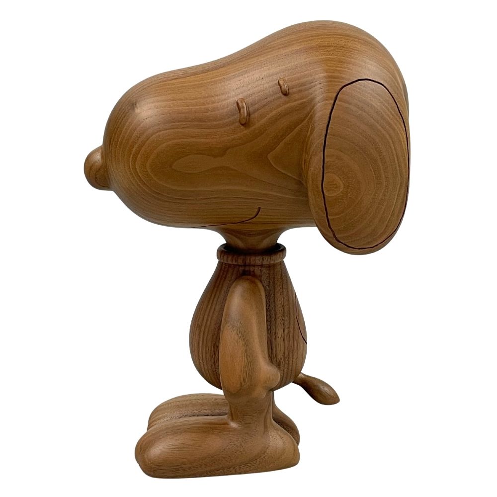 商品名 NO BRAND ノーブランド カリモク KARIMOKU SNOOPY WOODEN FIGURE スヌーピー フィギュア 100体限定 シリアルナンバー入り 日本製 フィギュア ウォールナット材 ブラウン フリー 正規品 / 2...