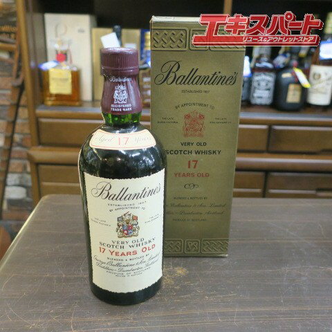 Ballantine's バランタイン 17年 VERY OLD ベリーオールド 青赤紋章 平塚店商品説明濃厚なシェリー樽の香りと複雑で力強い味わいが特徴。容量表記ありませんが、1970年代?80年代前半頃に流通した760mlボトルかと思わ...