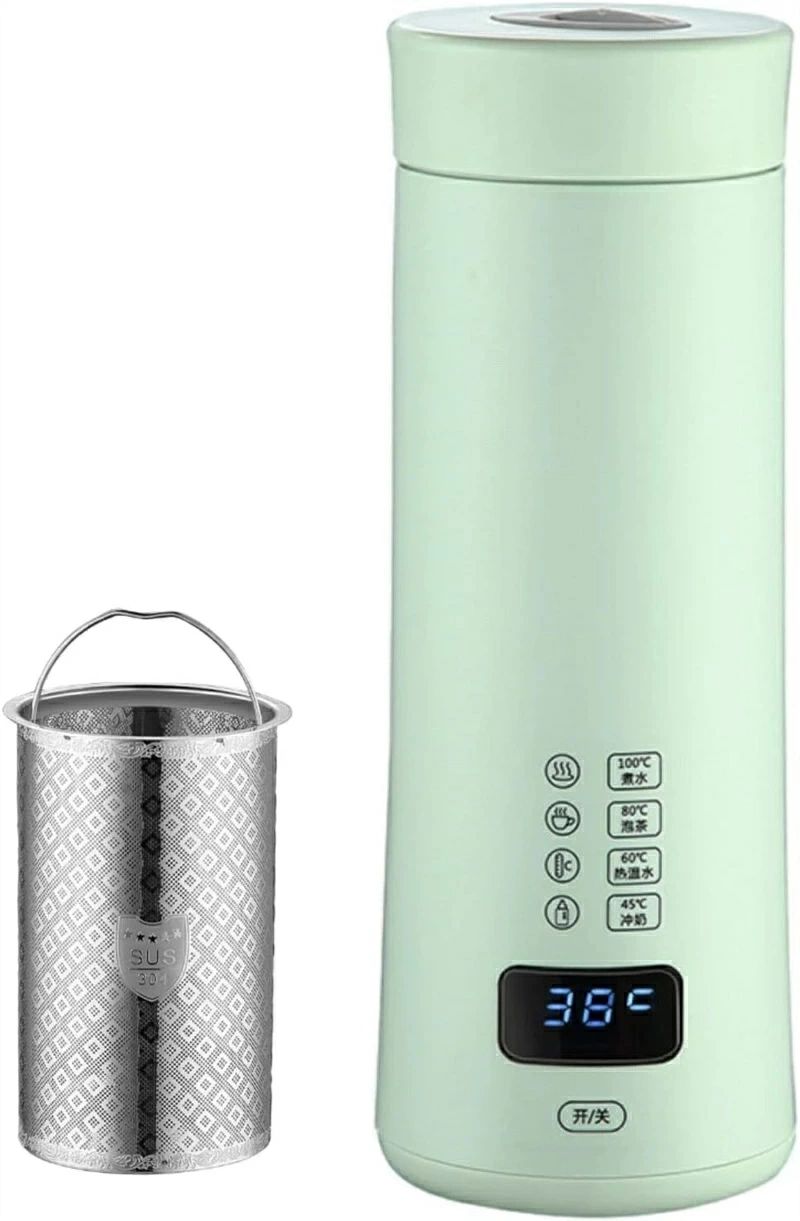 【特徴】300Wハイパワーで6分で急速沸騰、8時間保温、450mlの大容量で飲料水のニーズを満たします。【ポータブルデザイン】サイズが小さく、USBで給電され、持ち運びや保管が簡単で、旅行時にも持ち運ぶことができます。サイズ：21.5*7....