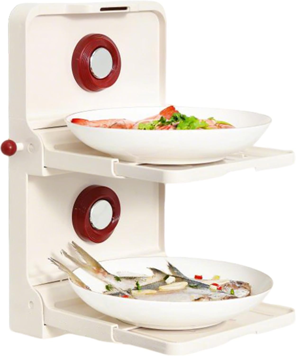 【キッチン組織】この食品準備トレイは、吸引カップの壁マウントを使用してカウンタースペースを使用し、キッチンでのワークフローを改善するために垂直領域を最適化します 【耐久性のあるキッチンコンパニオン】高タフネスABS材料で構築され、キッチンツ...