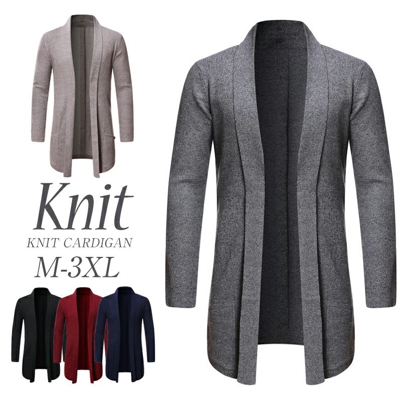 商品詳細 商品仕様 ■商品名：カーディガン メンズ ロング カーデ ショールカラー ■素材：ポリエステル100％ ■カラー：紺/カーキ/ブラック/赤/グレー ■サイズ：サイズ表をご参加くだい。S-3XL 注意事項 ■返品、交換について： *...