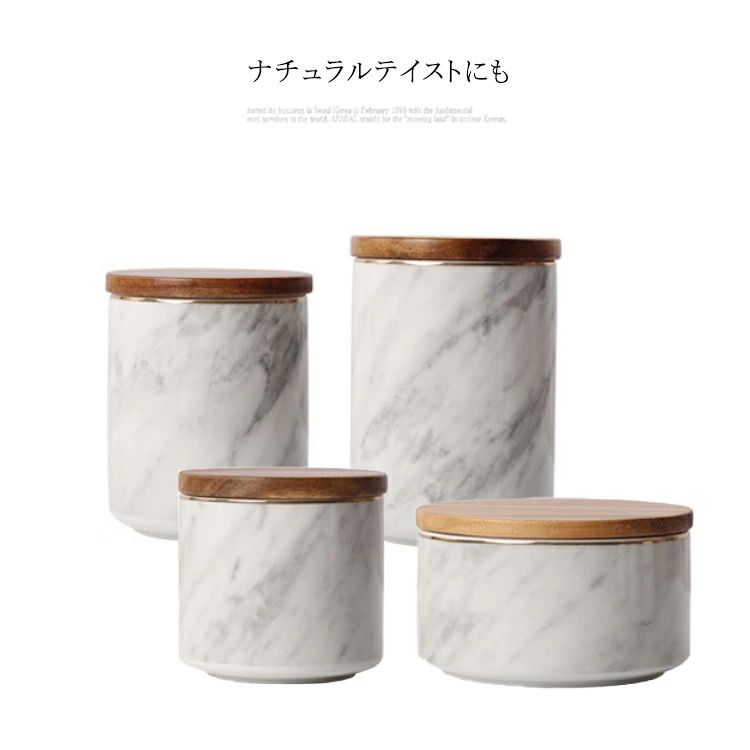 ナチュラルテイストにもしっかり馴染むシンプルなデザイン!木蓋には滑らかな手触りと美しい木目の木材を使用トータルで揃えるとキッチンに統一感が出来、スッキリとした印象に! サイズ01 02 03 04サイズについての説明 素材磁器色01 02 ...