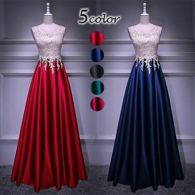 ご来店いただき、誠にありがとうございます。素材：ポリエステル、サテン、レースなど伸縮性：なし生地厚さ：普通柔らかさ：普通透け感：なし付属品：なし★カラー：赤　ネイビー　ブラック　グリーン　ワイン赤※お客様ご使用のPC環境により商品画像のカラ...