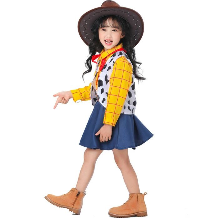 商品名：カウボーイ コスプレ キッズ 大人 カウガール 6点セット 商品紹介： 素材：ポリエステル 注意事項：※サイズは測り方により、1cm〜2cm誤差が生じる場合がございます。 ※お客様のモニター環境により実物の色合いと若干お色目が異なる...