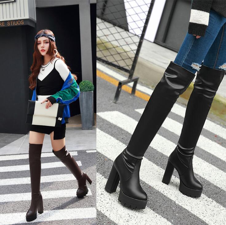 【商品情報】 ・商品番号:djdljj361 ・サイズ: ・22.5cm、23cm、23.5cm、24cm、24.5cm、25cm、25.5cm、26cm ヒール：12センチ　ストーム：4センチ　筒丈：51センチ　筒回り：40センチ ・カラ...